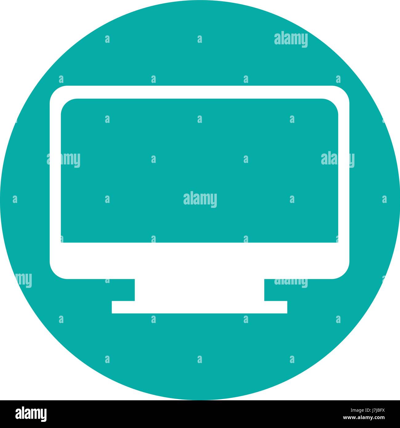 monitor computer isolated icon Stock Vector Image & Art - Alamy