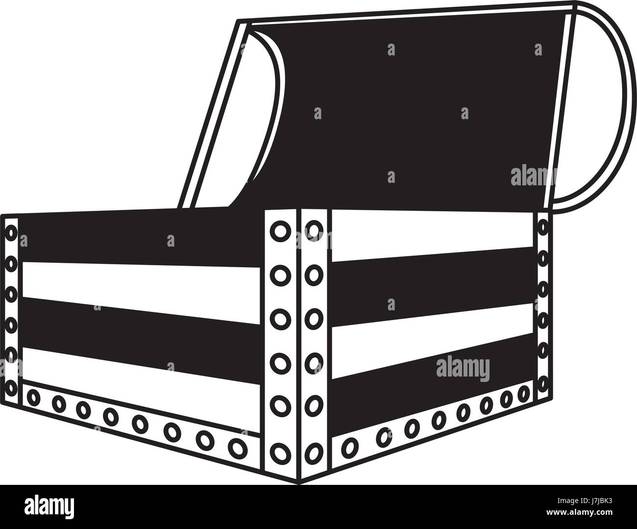 wooden chest isolated icon Stock Vector Image & Art - Alamy