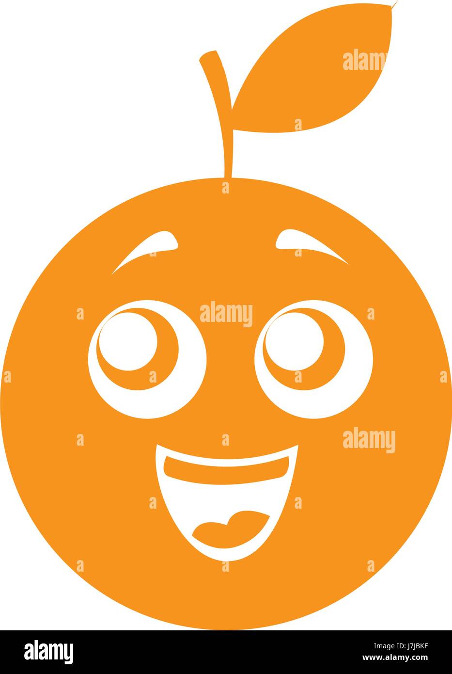 orange happy kawaii character Stock Vector Image & Art - Alamy