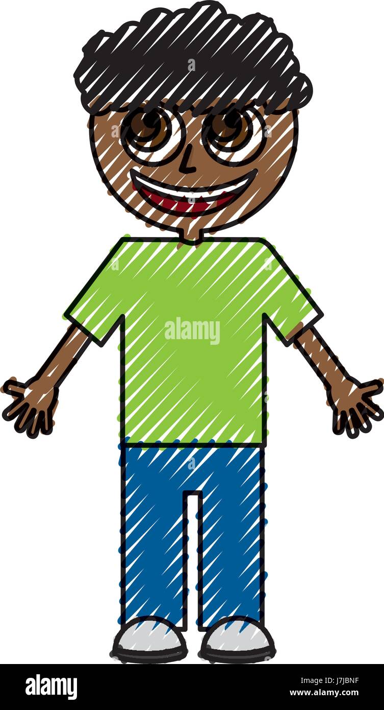cute black child character Stock Vector Image & Art - Alamy