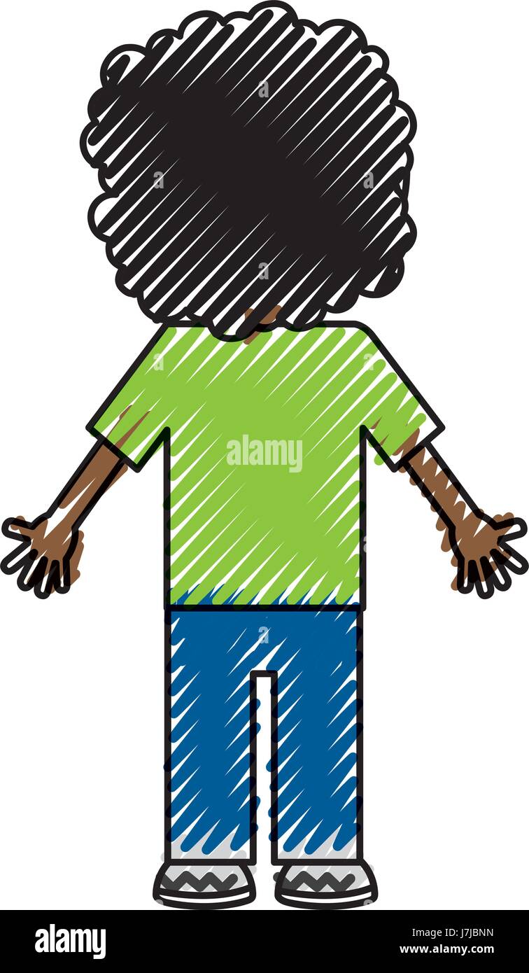 back black child character Stock Vector Image & Art - Alamy