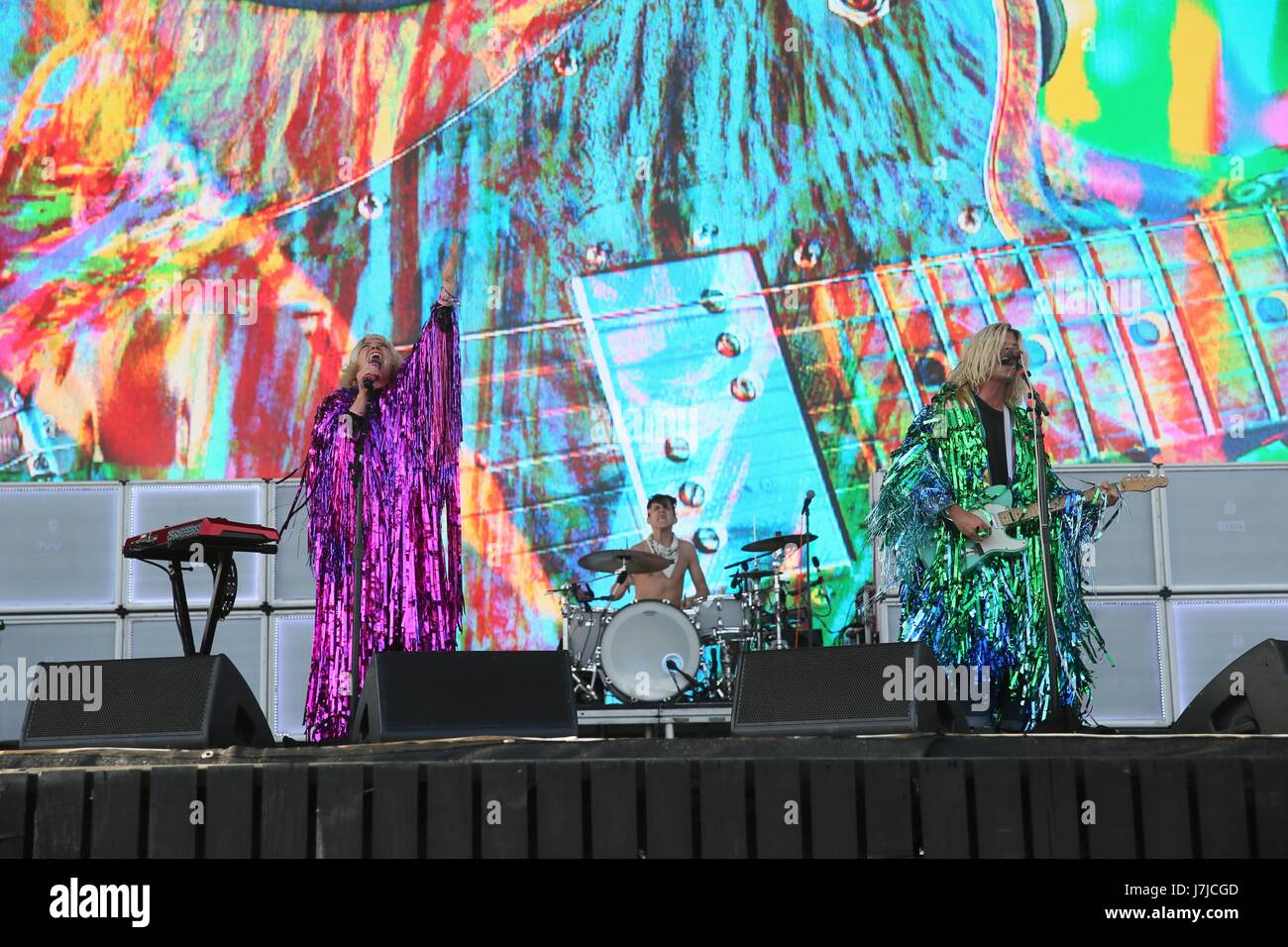 Grouplove seen performing at Coachella weekend 2 Day 3 Featuring ...
