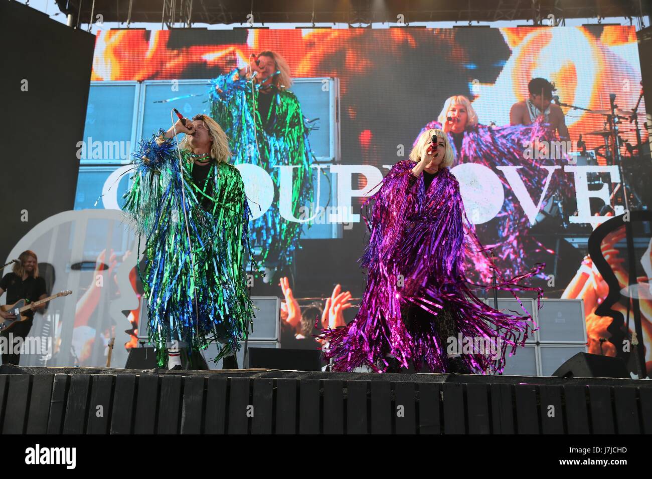 Grouplove seen performing at Coachella weekend 2 Day 3 Featuring ...