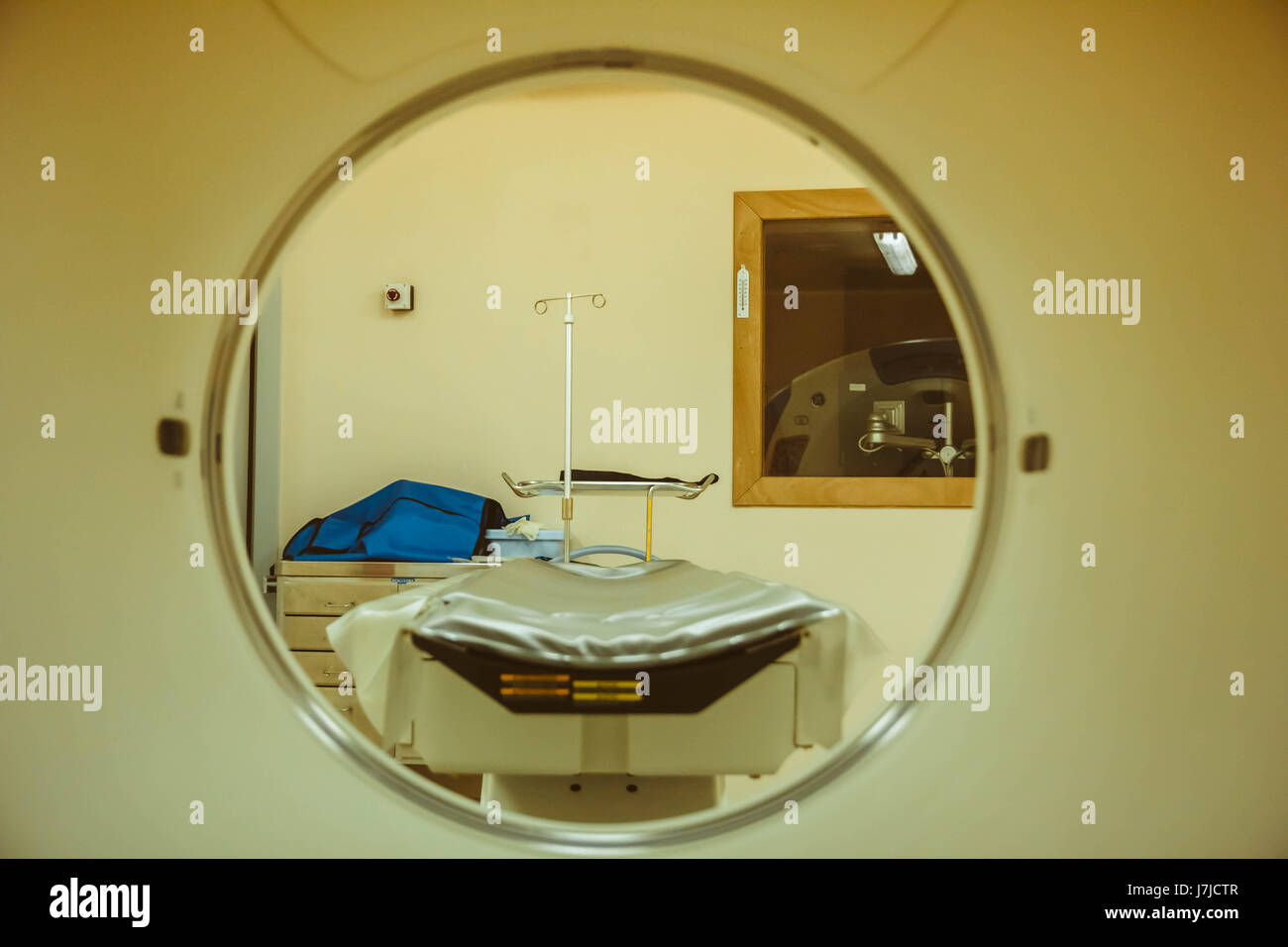 Medical equipment. MRI room in hospital. Background Stock Photo - Alamy