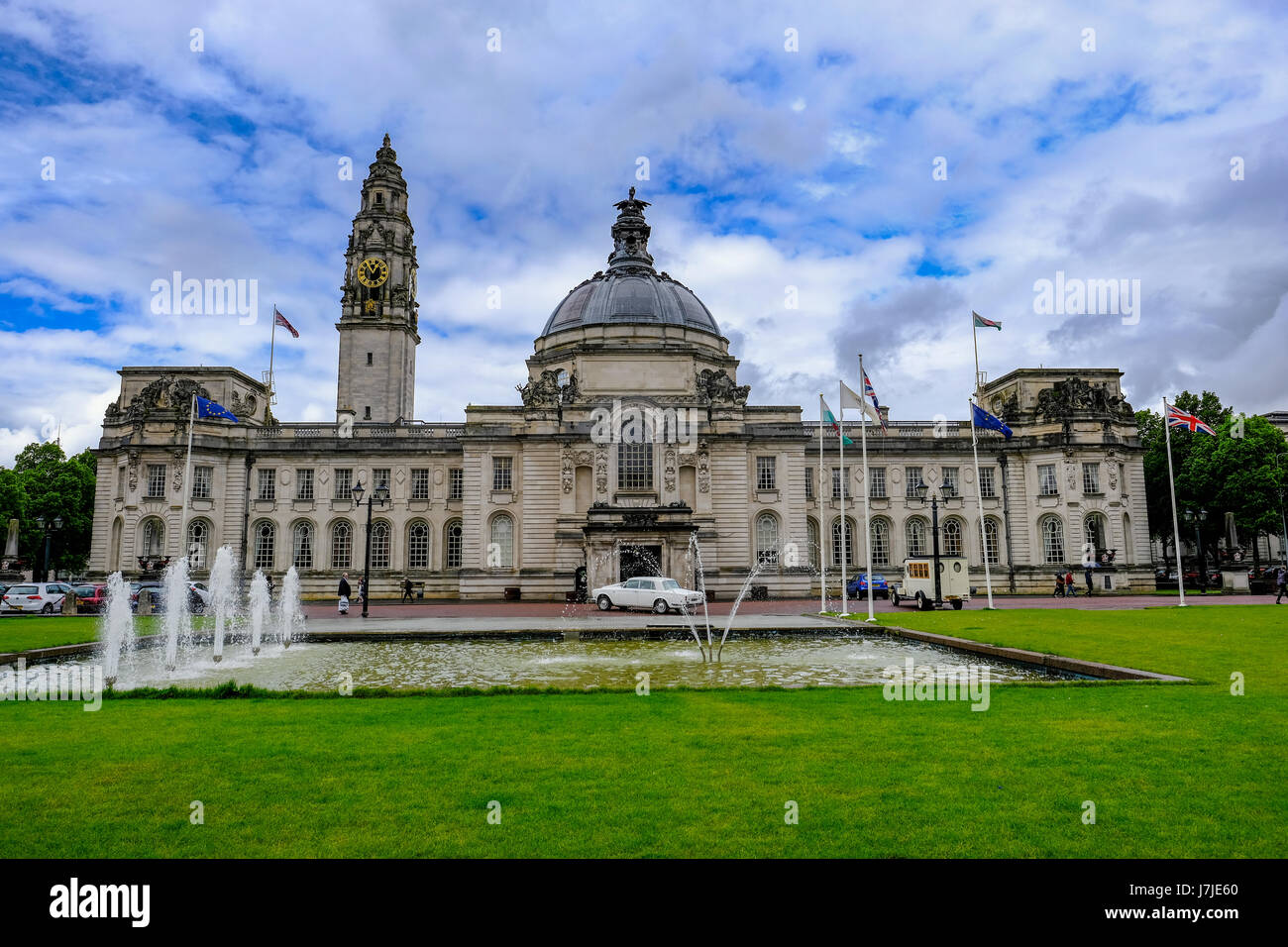 Civic centre clock tower hi-res stock photography and images - Alamy