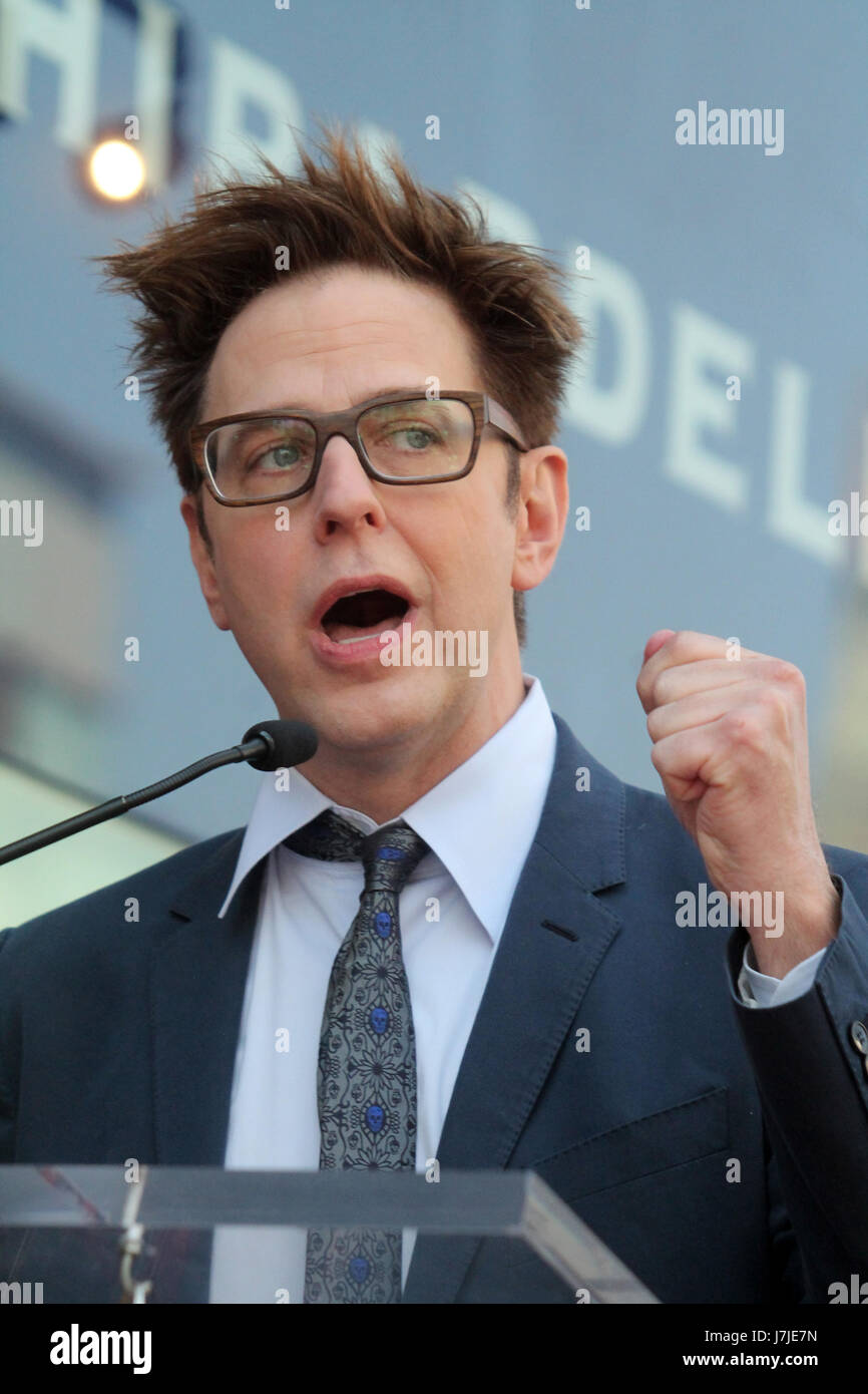 James Gunn attending the Walk of Fame Star for Chris Pratt ceremony on ...