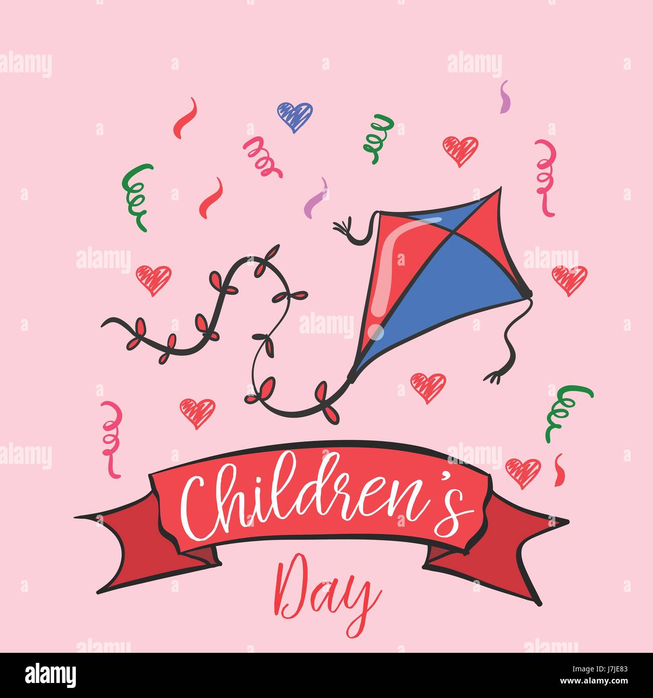 Doodle childrens day cute style collection Stock Vector Image & Art - Alamy
