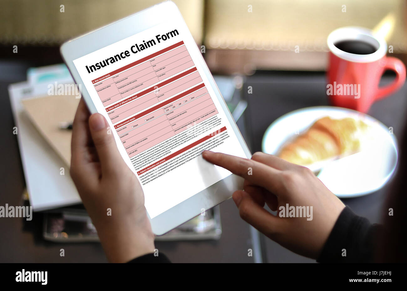 CLAIMS Health insurance form , Business Concept , Insured Claims ...