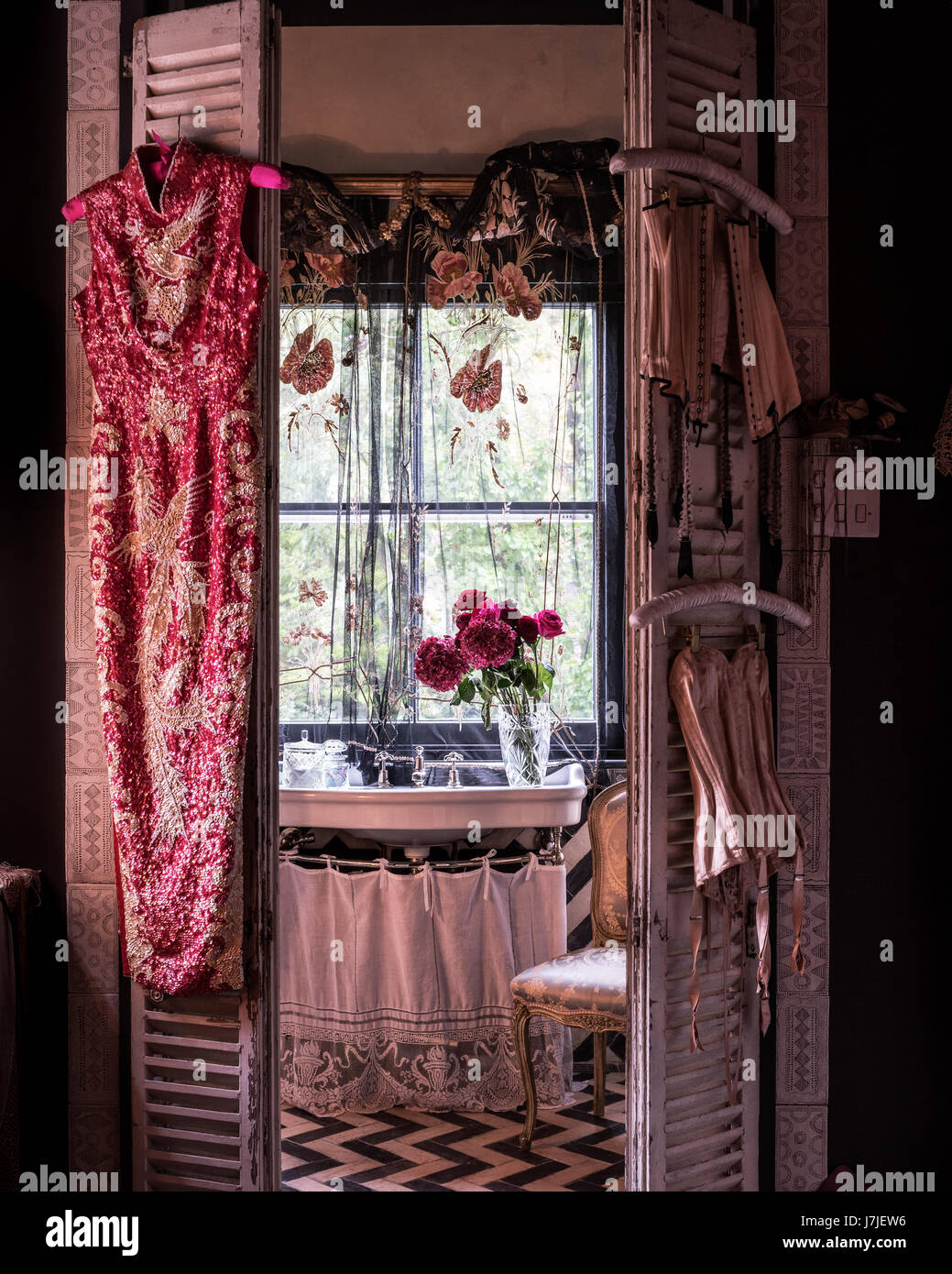 Black corset dress hi-res stock photography and images - Alamy