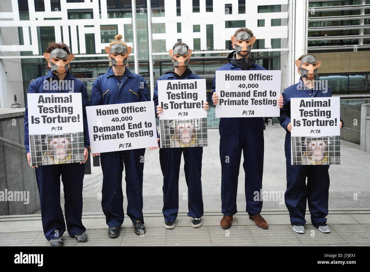 Peta protest animal experiments hi-res stock photography and images - Alamy