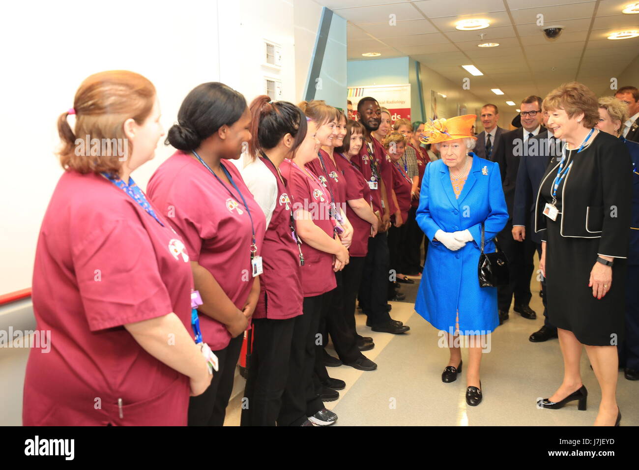 Escorted by Kathy Cowell (right) Chairman of the Central Manchester ...