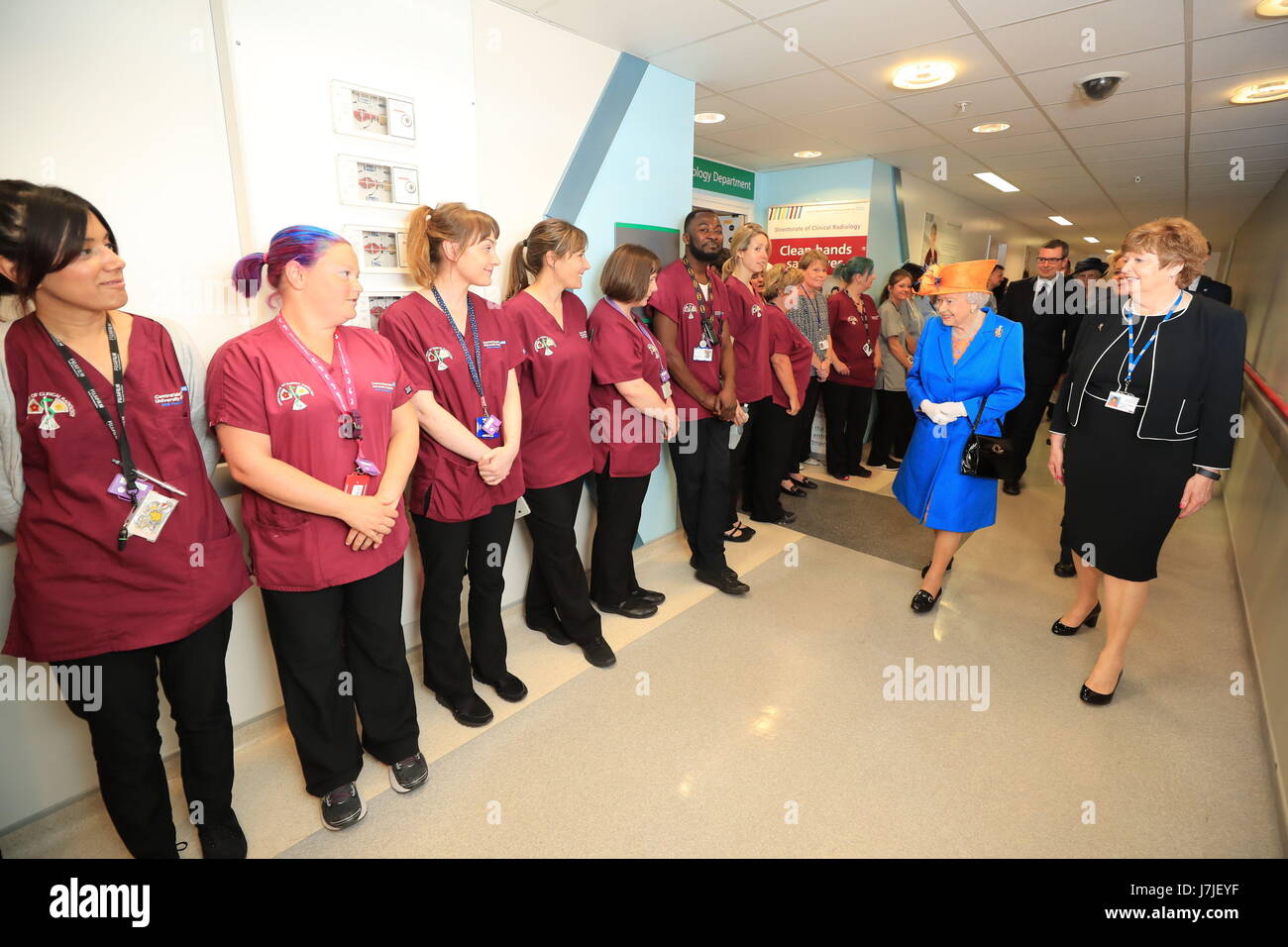 Escorted by Kathy Cowell (right) Chairman of the Central Manchester ...