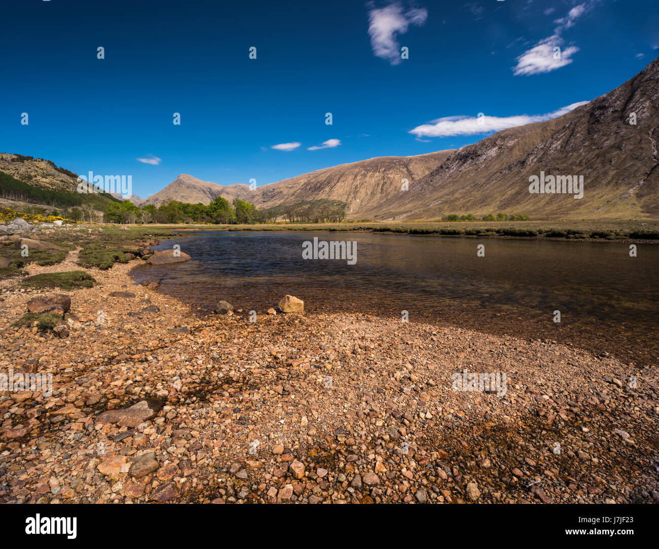 A Springtime panoramic image of Loch Etive in Scotland, UK Stock Photo ...
