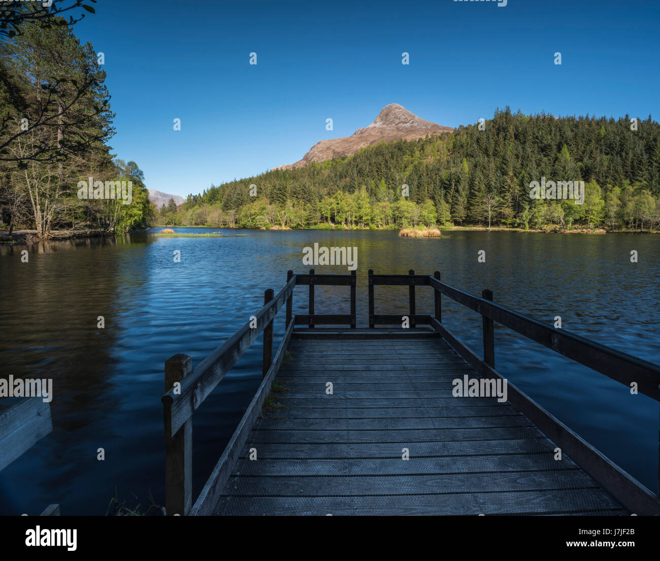 An image of the Glencoe Village Lochan on a beautiful Spring evening ...