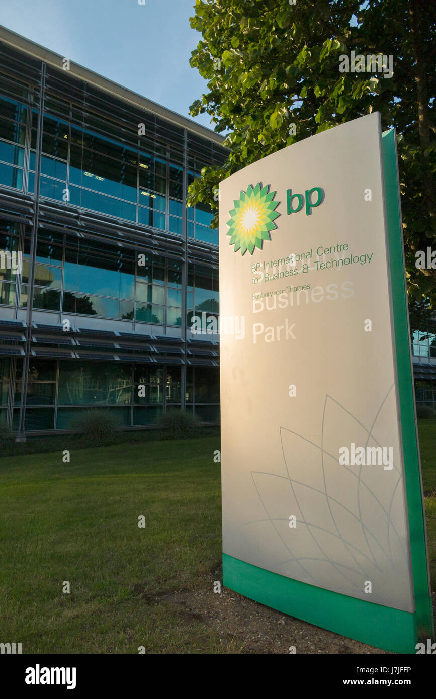 The Sunbury Business Park offices of BP PLC, at the Sunbury business ...
