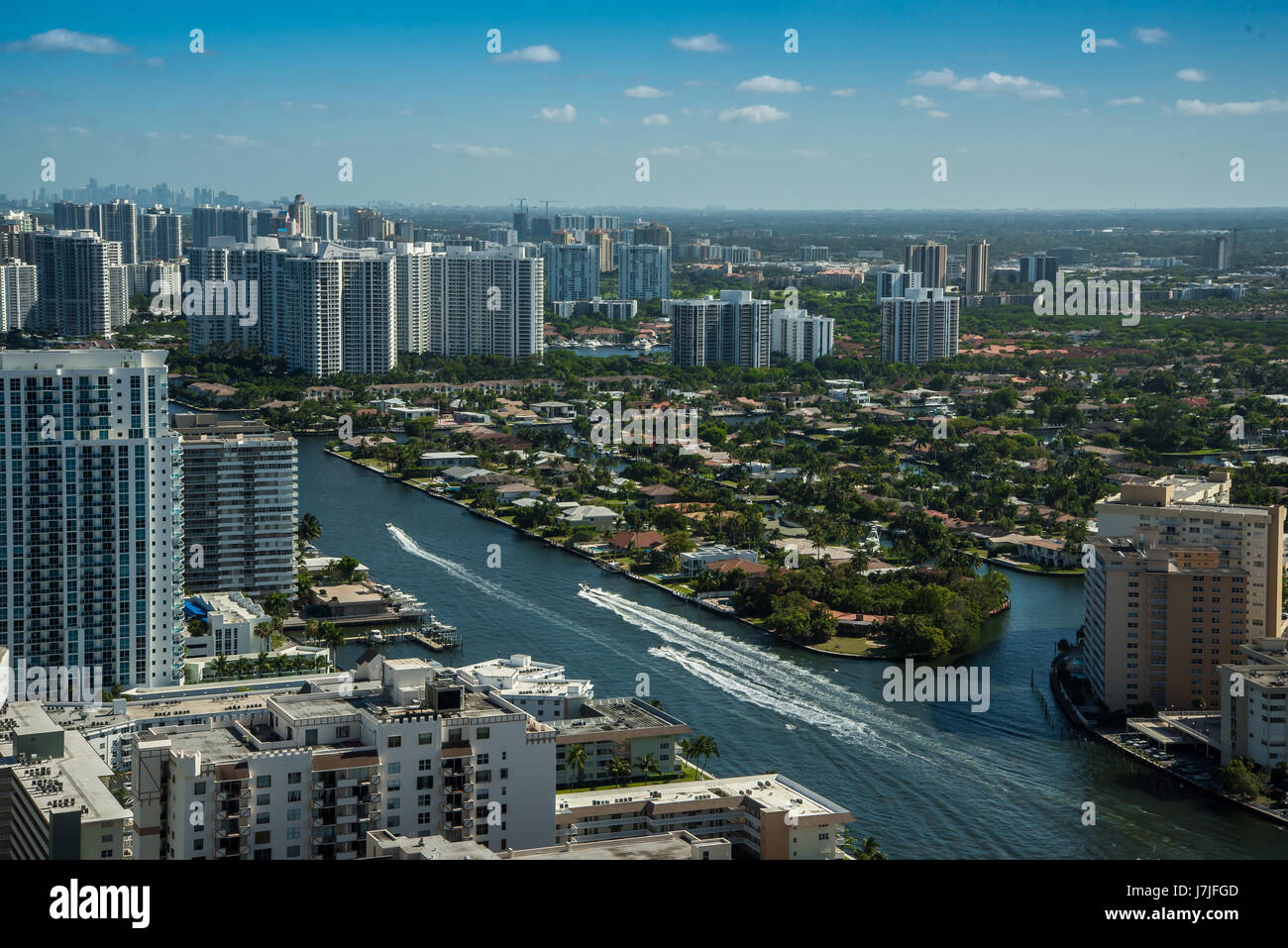 miami beach cityscape landscape Stock Photo - Alamy