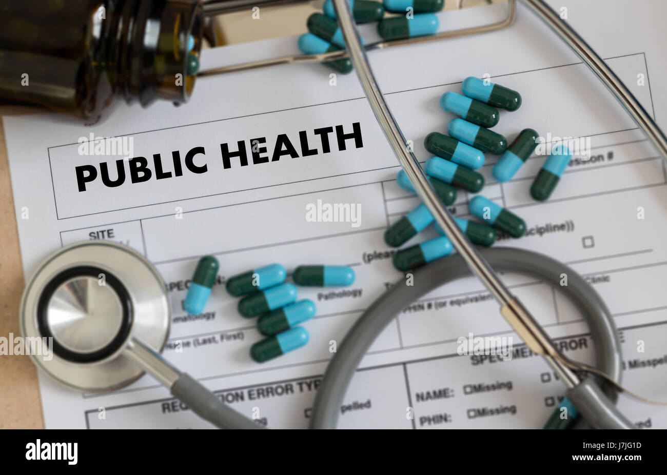 PUBLIC HEALTH Professional doctor use computer and medical equipment ...