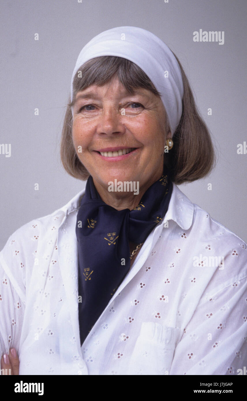 Alice Babs Sjöblom vocalist 1989 Stock Photo - Alamy