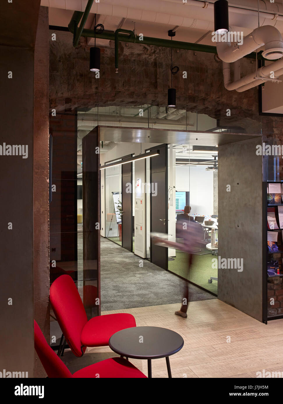 Interior view in office. The Bolshevik Factory, Moscow, Russia ...