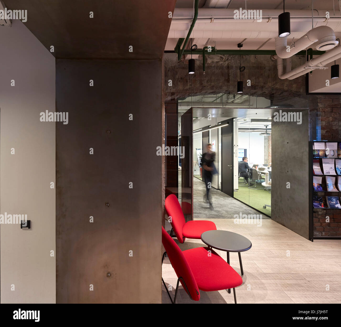 Interior view in office. The Bolshevik Factory, Moscow, Russia ...