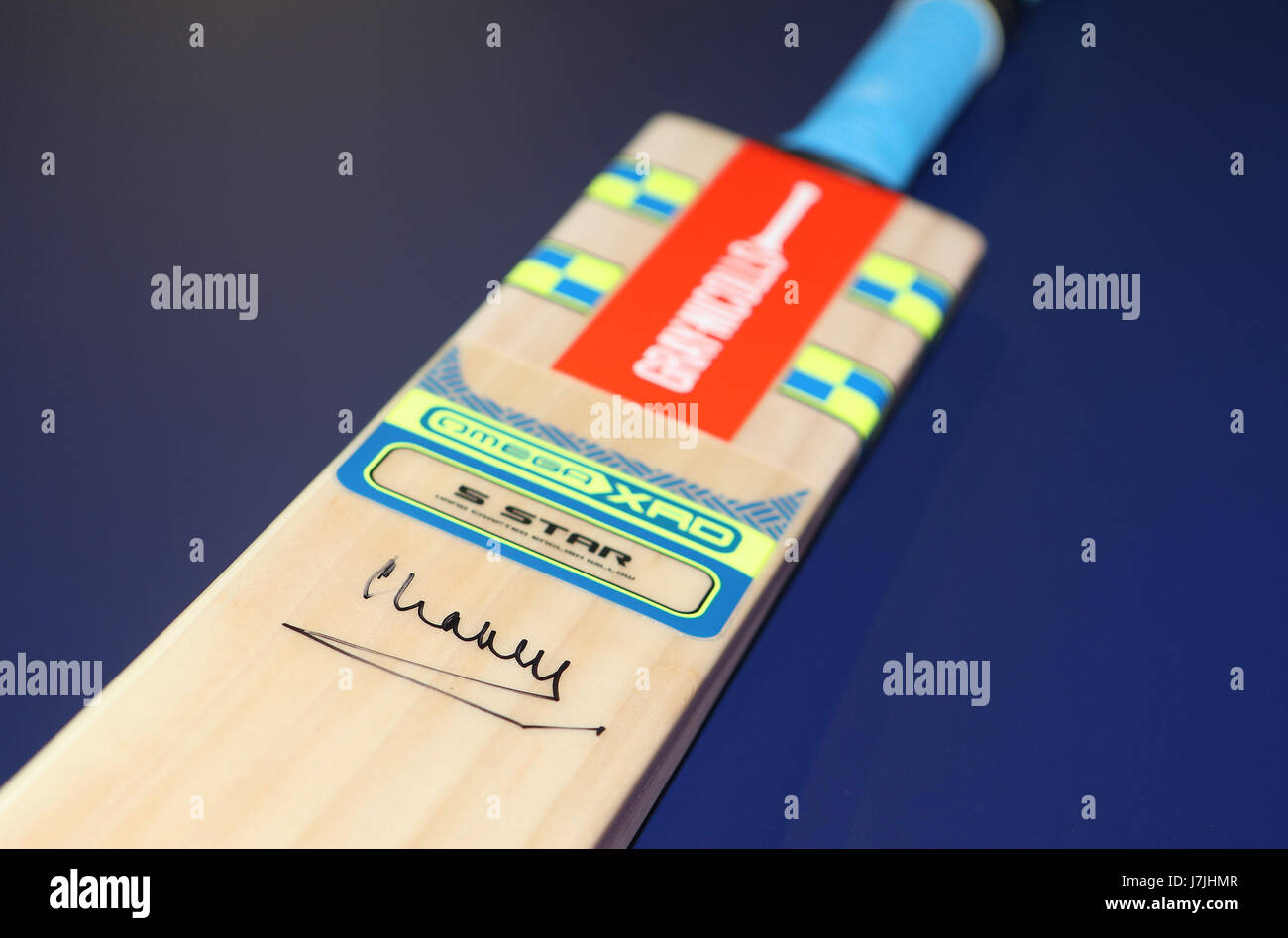 The cricket bat signed by The Prince of Wales, which will be donated to ...