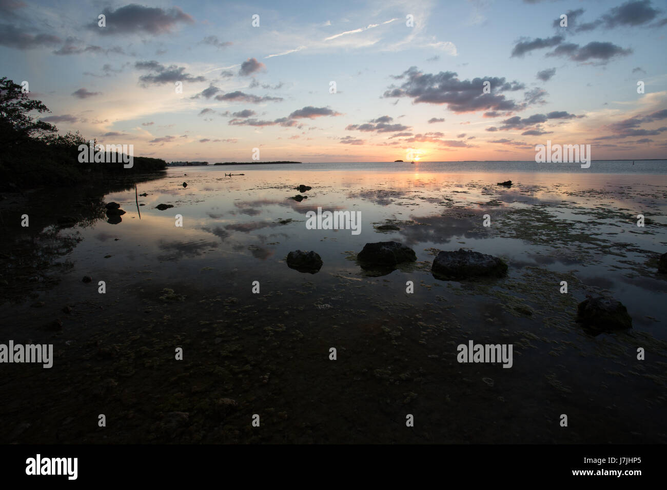 Beautiful sunset in the Florida keys Stock Photo - Alamy