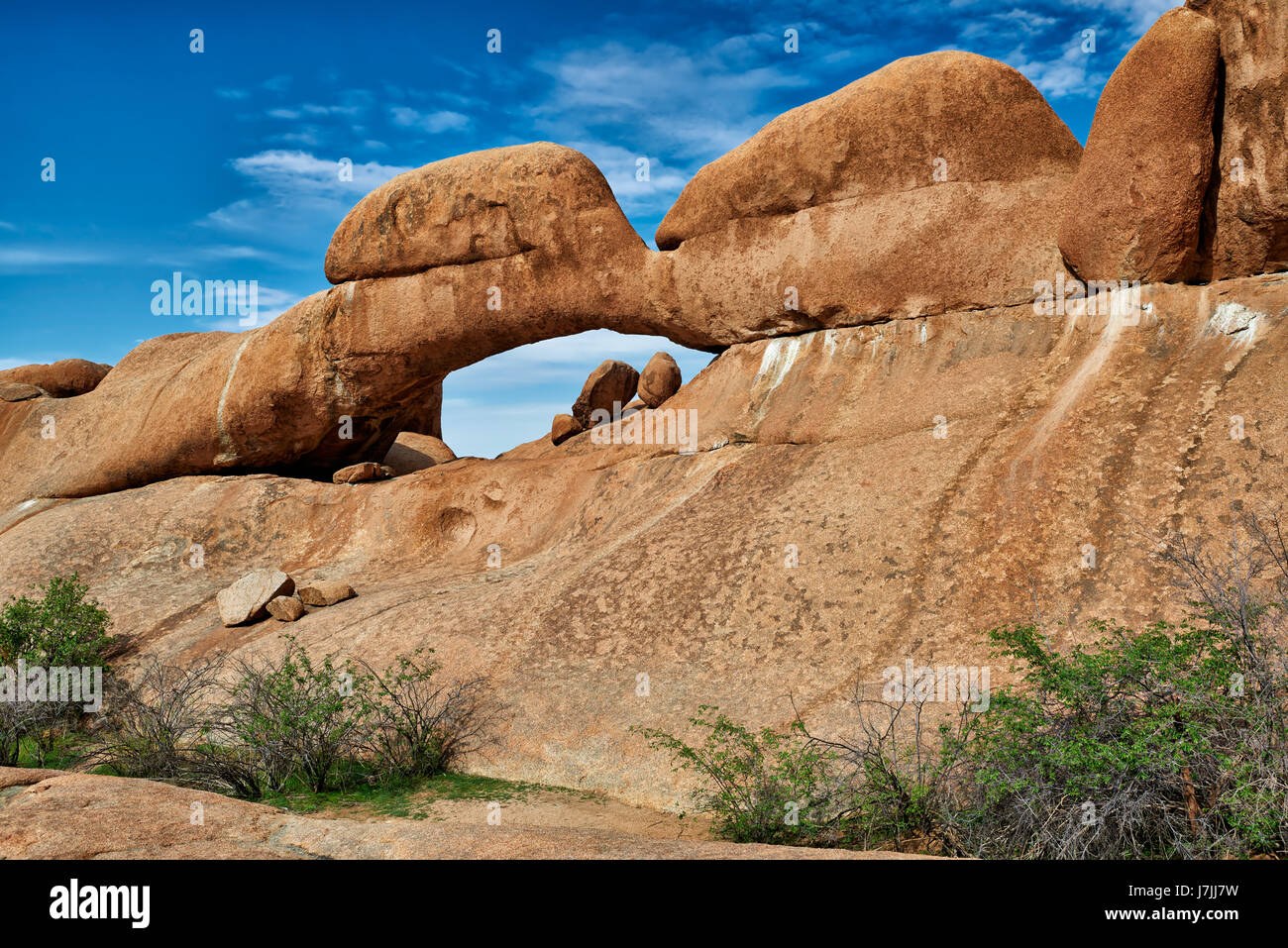 The Arch at Spitzkoppe, mountain landscape of granite rocks, Matterhorn ...
