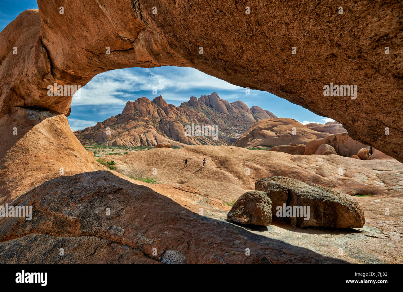 The Arch at Spitzkoppe, mountain landscape of granite rocks, Matterhorn ...