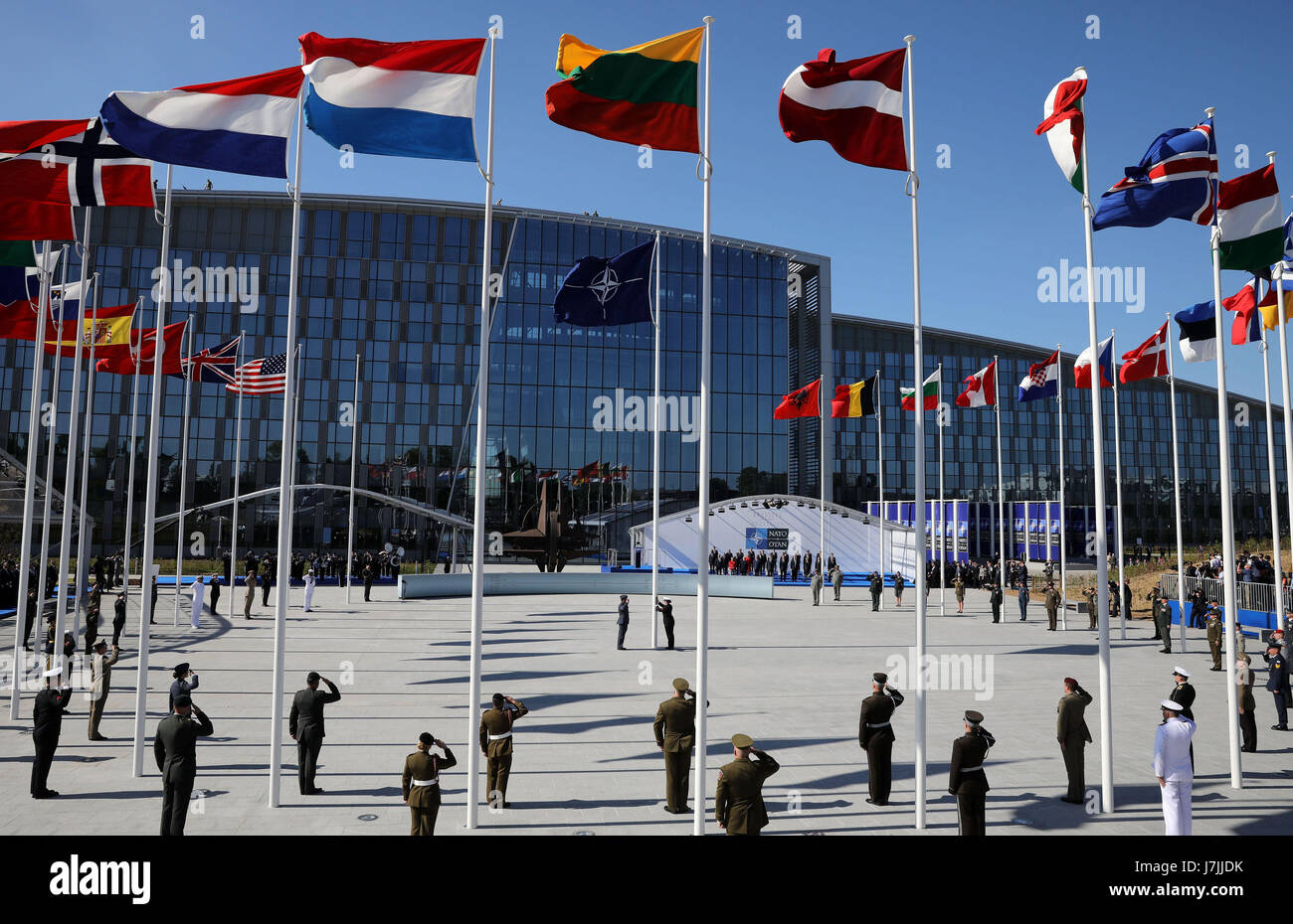 Leaders arrive for the North Atlantic Treaty Organisation (NATO) summit ...