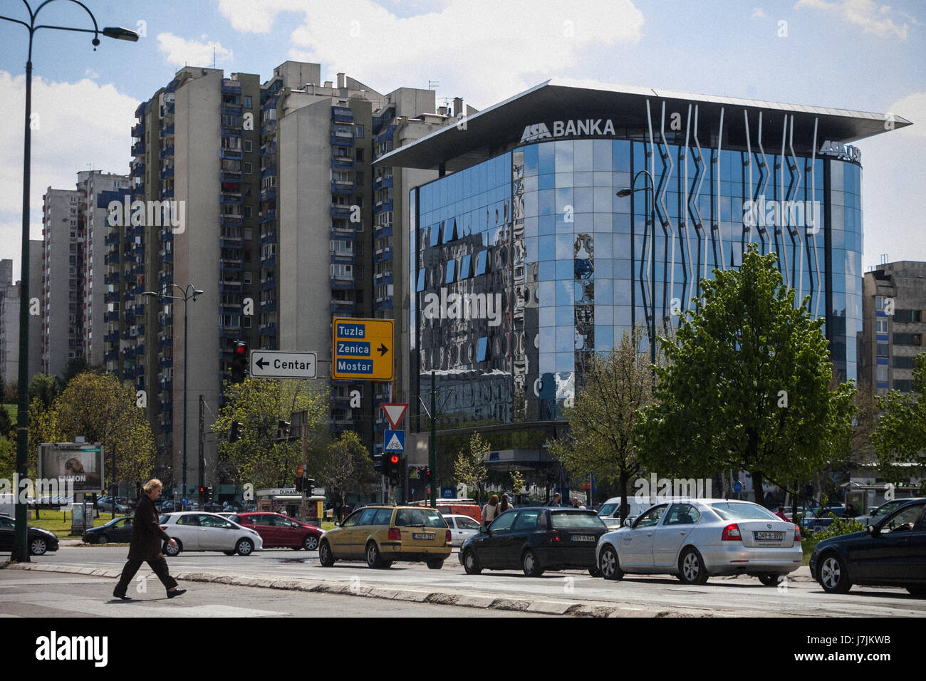 ASA Banka HQ in Sarajevo Stock Photo - Alamy