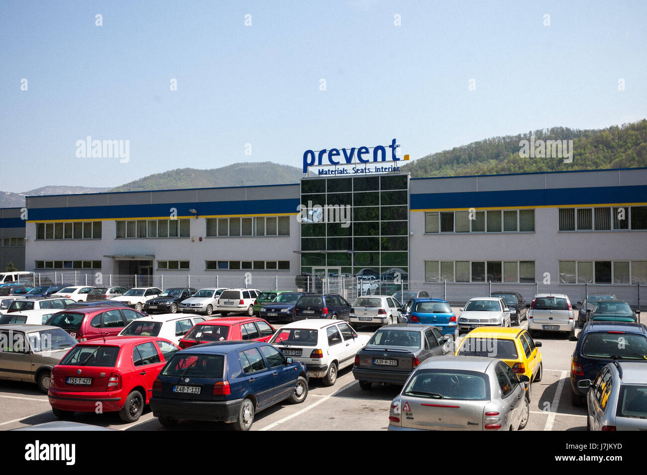 Prevent factory in Bosnian town Gorazde Stock Photo - Alamy