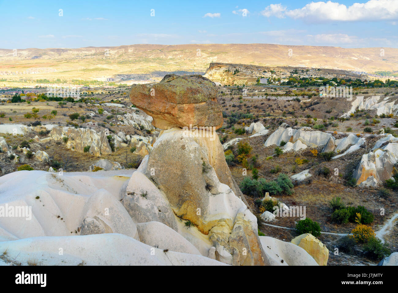 View of Rock formation near Urgup in Cappadocia. Nevsehir Province ...