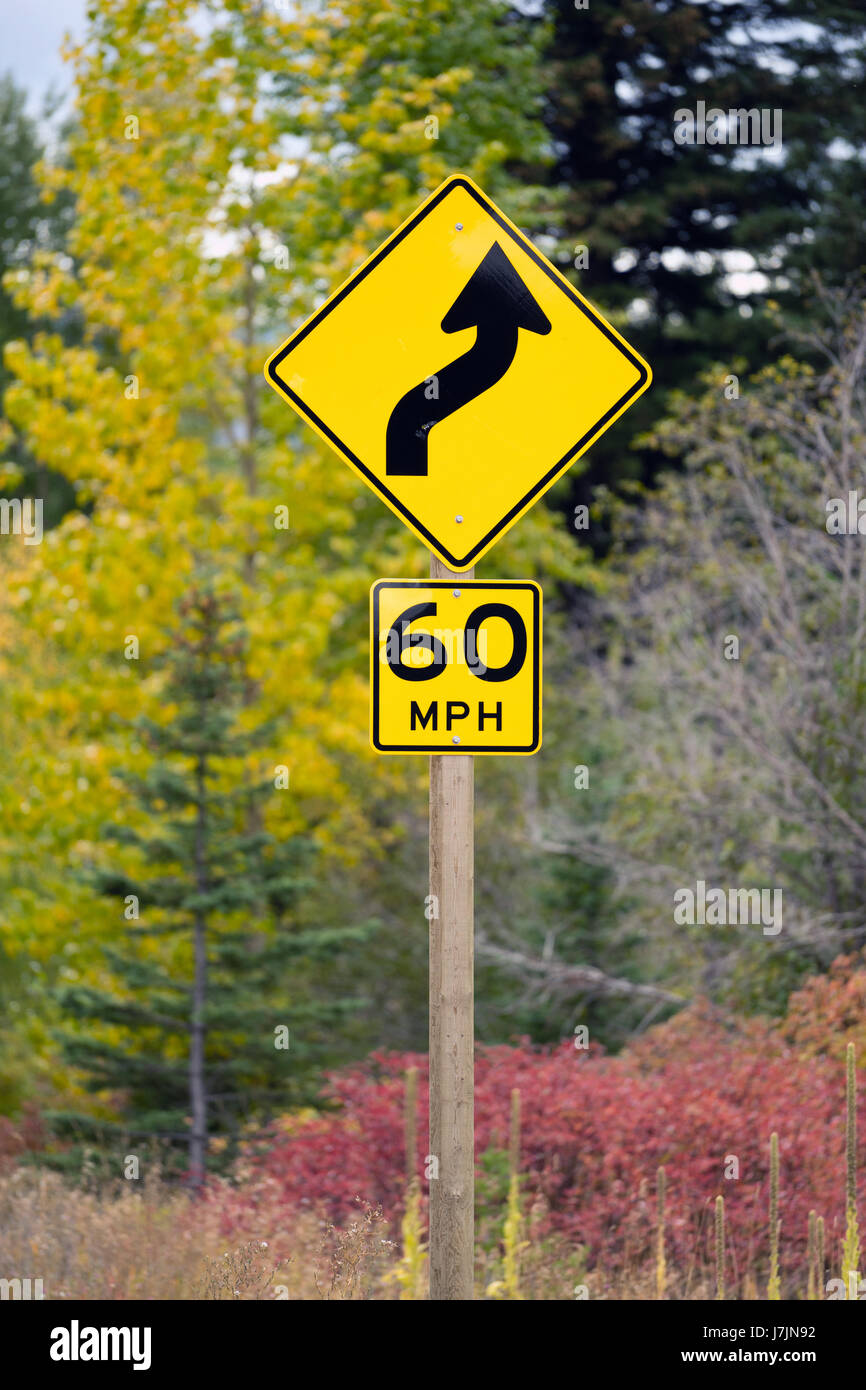 60 mph sign hi-res stock photography and images - Alamy
