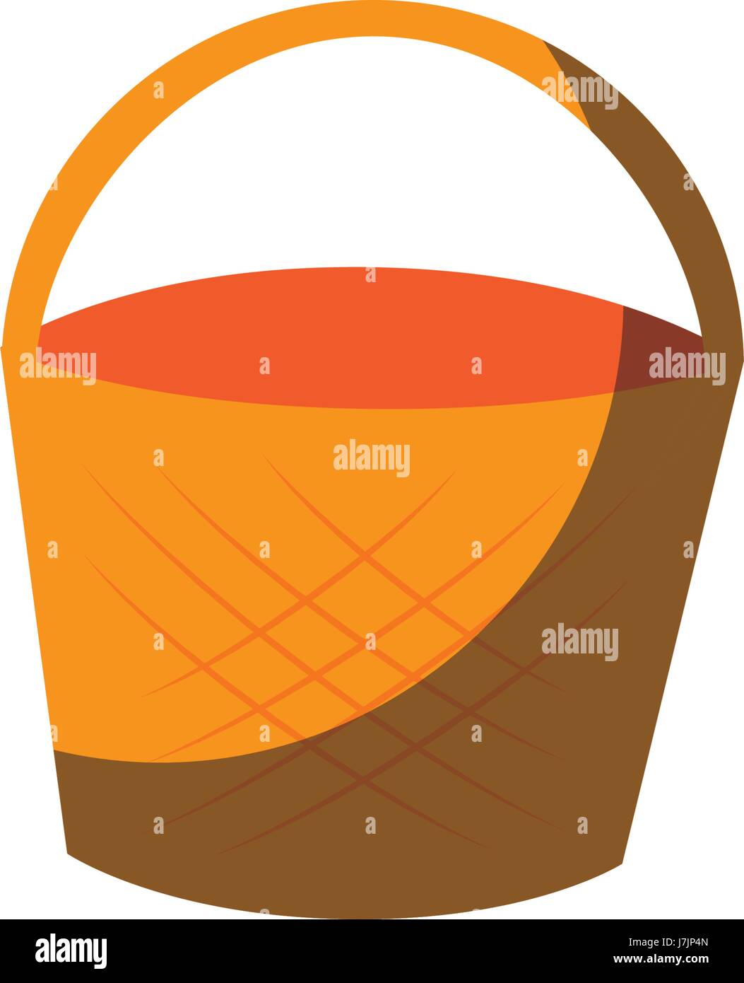 orange bucket icon Stock Vector Image & Art - Alamy