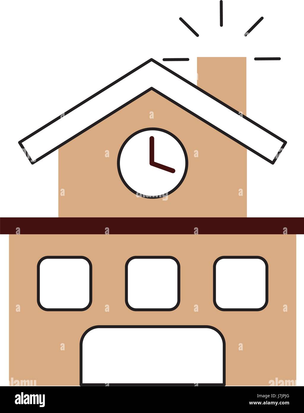school building isolated icon Stock Vector Image & Art - Alamy