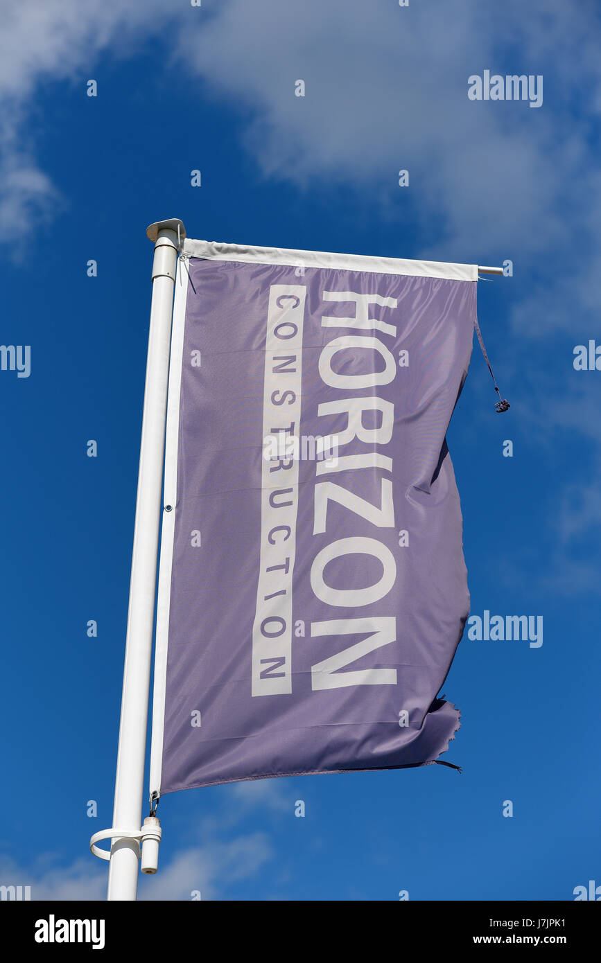 Horizon Construction flag located at one of their construction sites ...