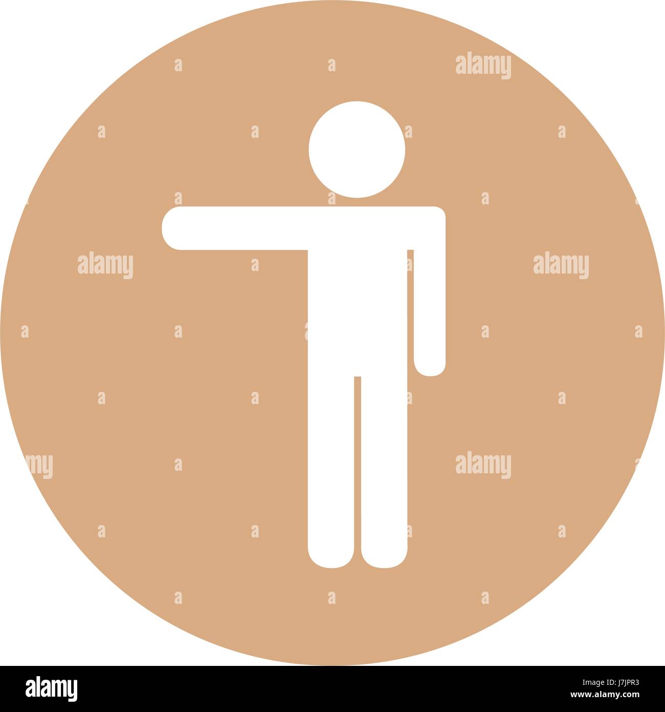 Silhouette of person pointing Stock Vector Image & Art - Alamy