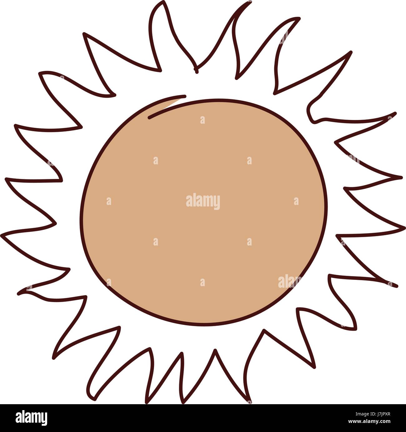summer sun drawing icon Stock Vector Image & Art - Alamy
