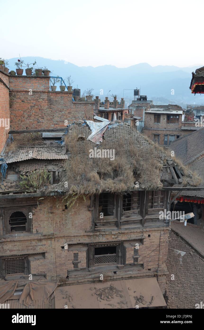 house building stone asia dry dried up barren place earthquake nepal ...
