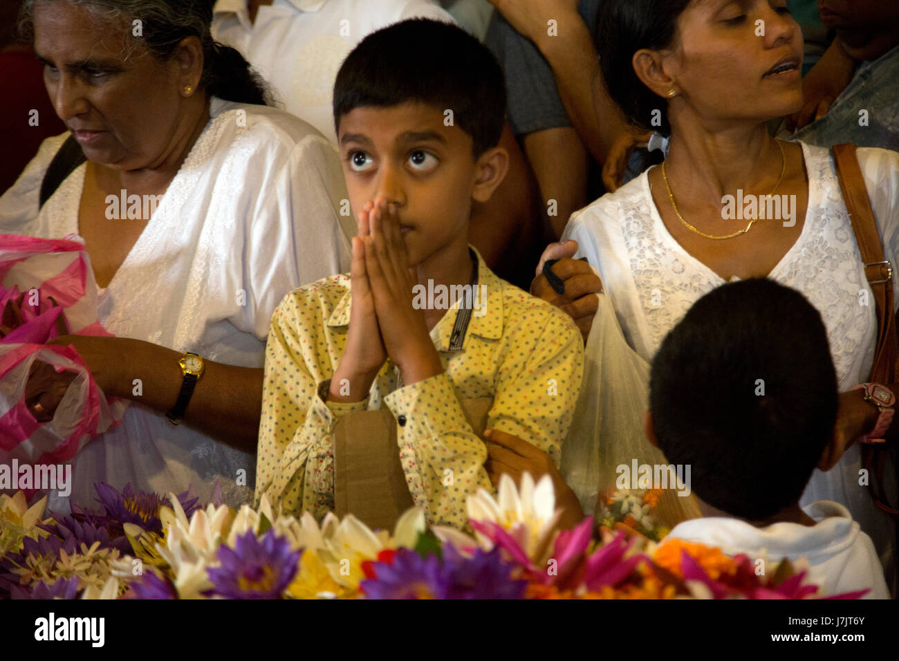 Kandy Sri Lanka Temple of the Sacred Tooth on Navam Full Moon Poya Day ...