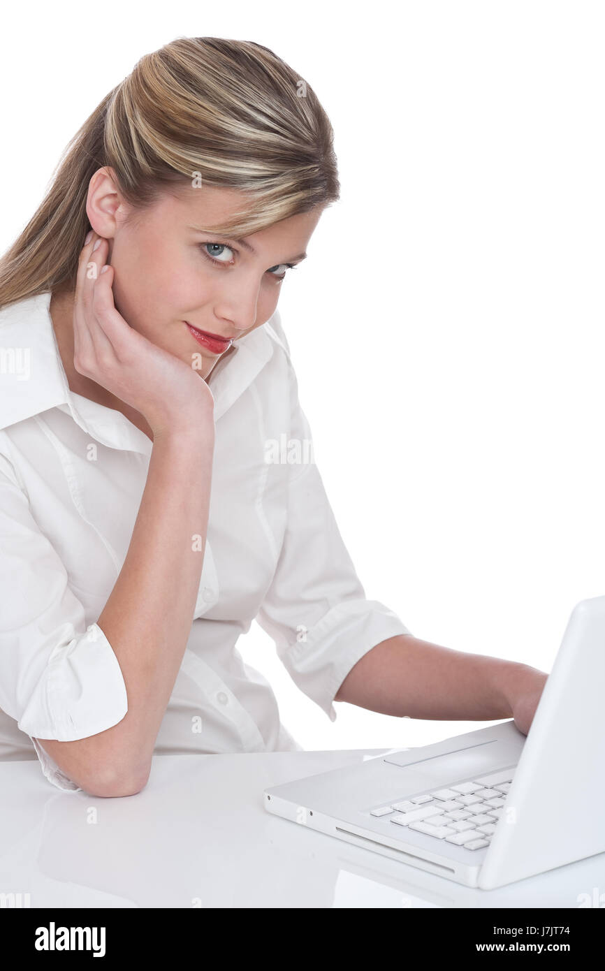 woman office laptop notebook computers computer secretary young younger ...