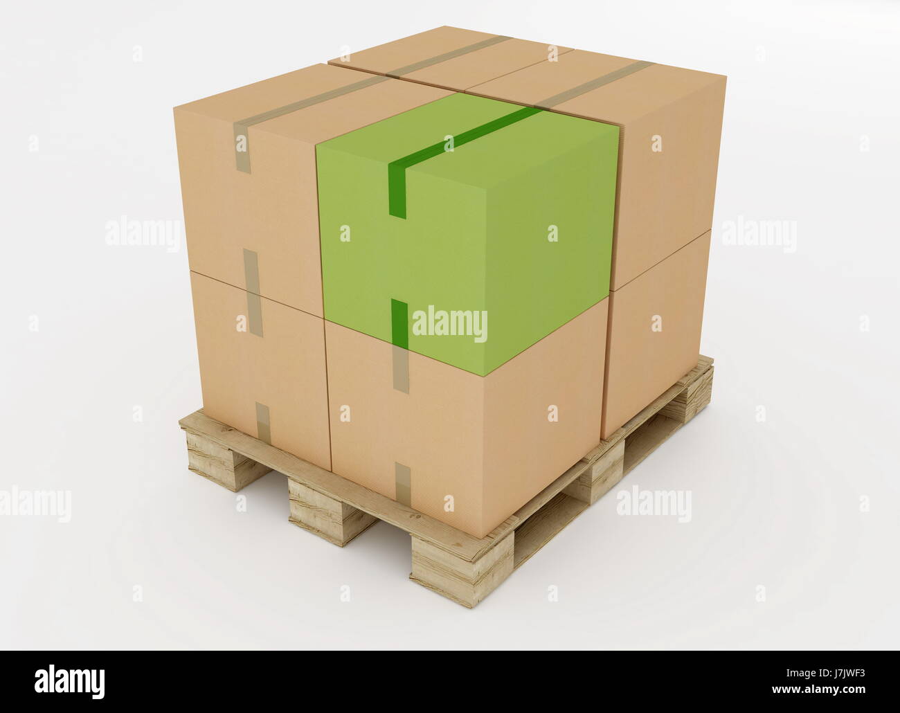 isolated package box boxes pallet shipping cardboard carton packet ...