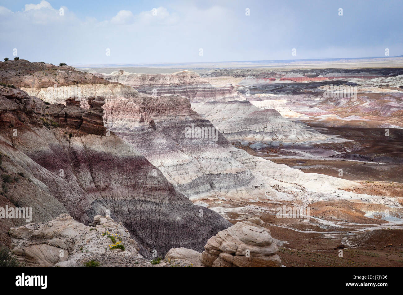 Painted Desert, Petrified Forest National Park, Arizona Stock Photo - Alamy