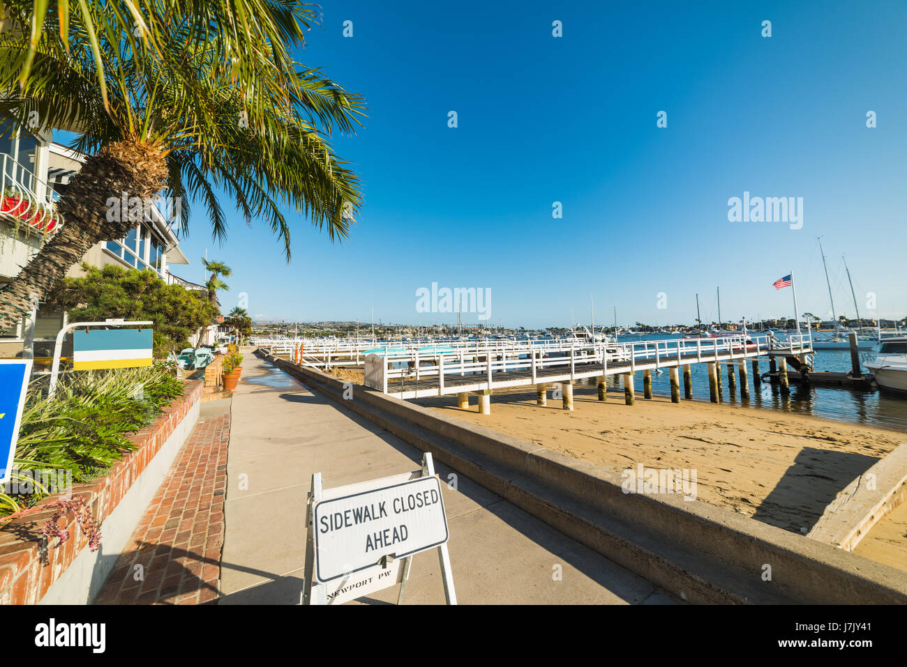 Balboa Island seafront Stock Photo - Alamy