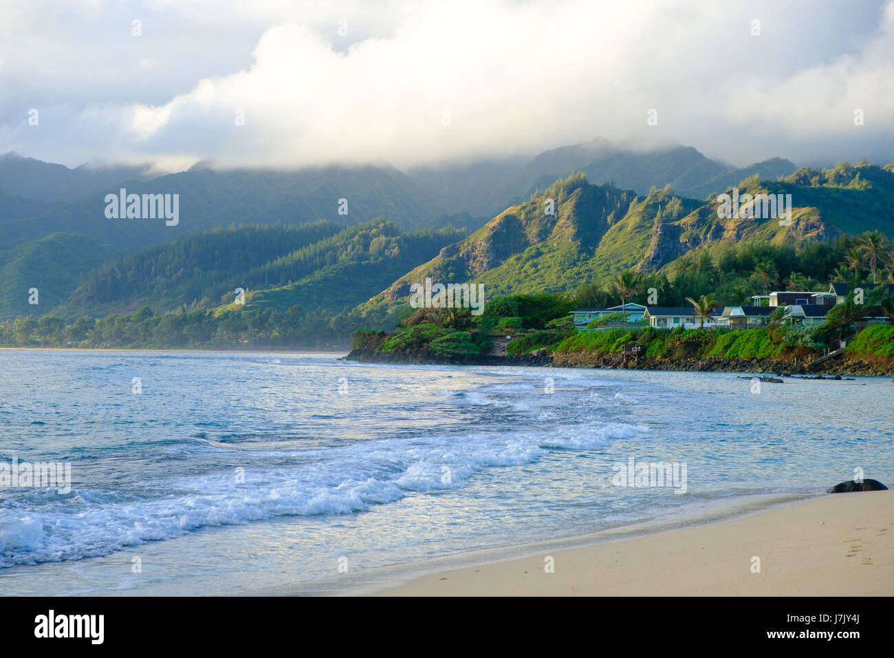 Tropical Paradise Beach Oahu Hawaii Stock Photo - Alamy