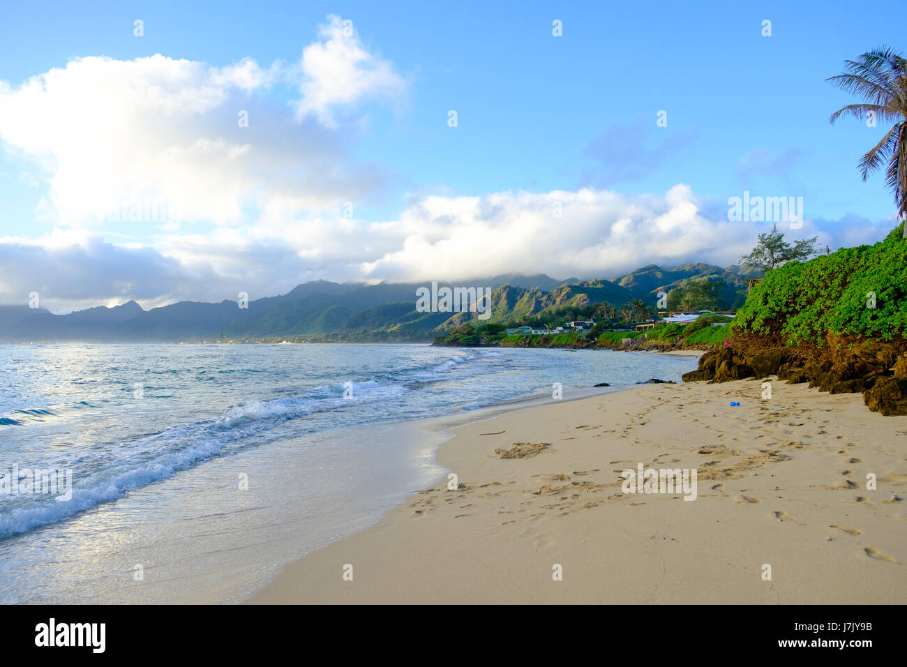 Tropical Paradise Beach Oahu Hawaii Stock Photo - Alamy