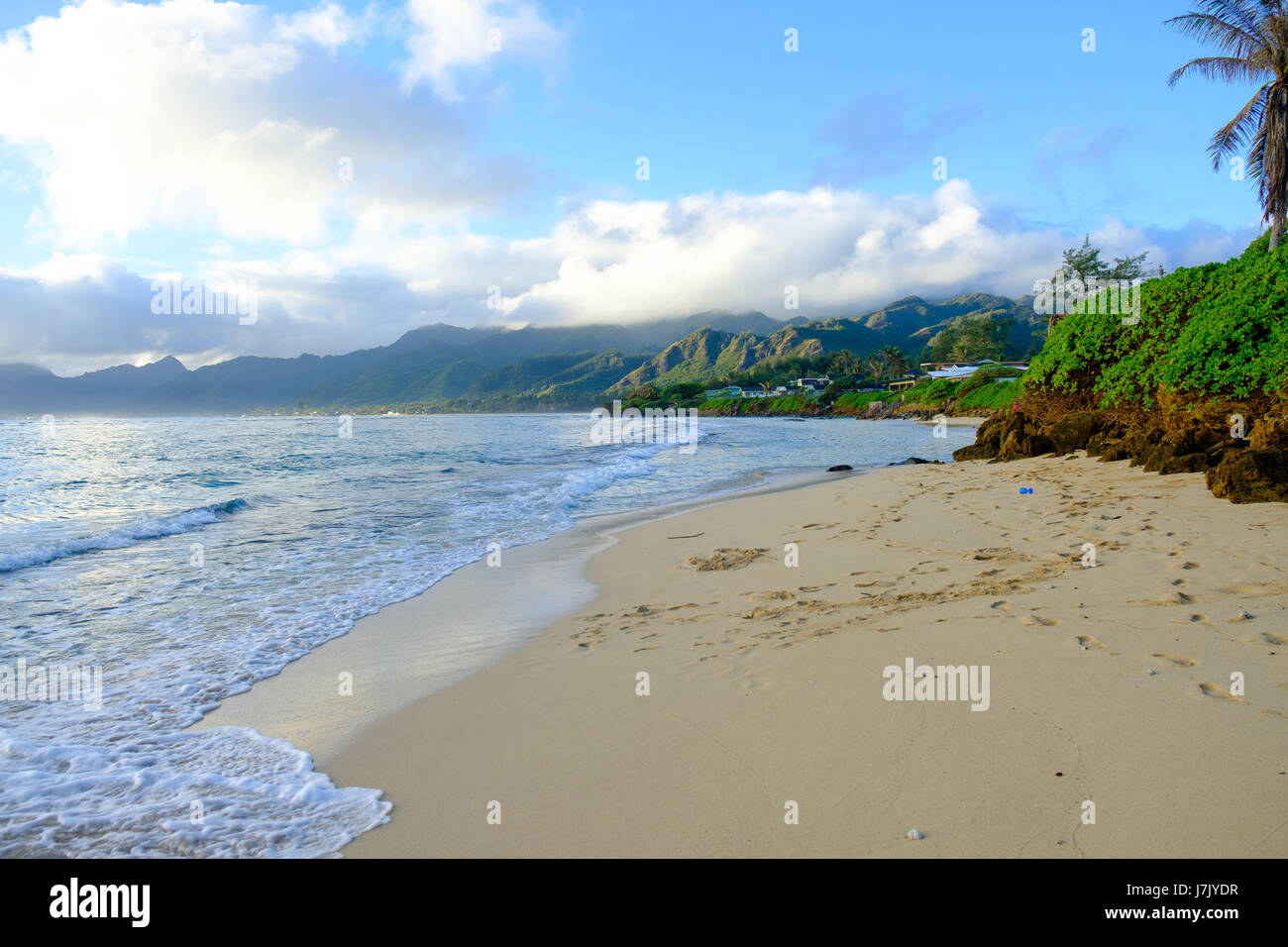 Tropical Paradise Beach Oahu Hawaii Stock Photo - Alamy