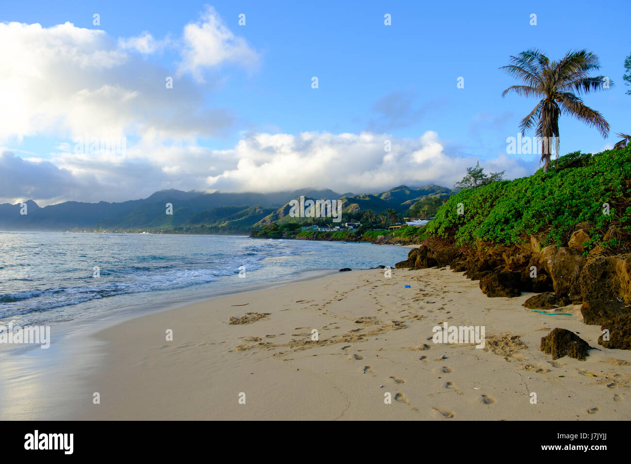 Tropical Paradise Beach Oahu Hawaii Stock Photo - Alamy