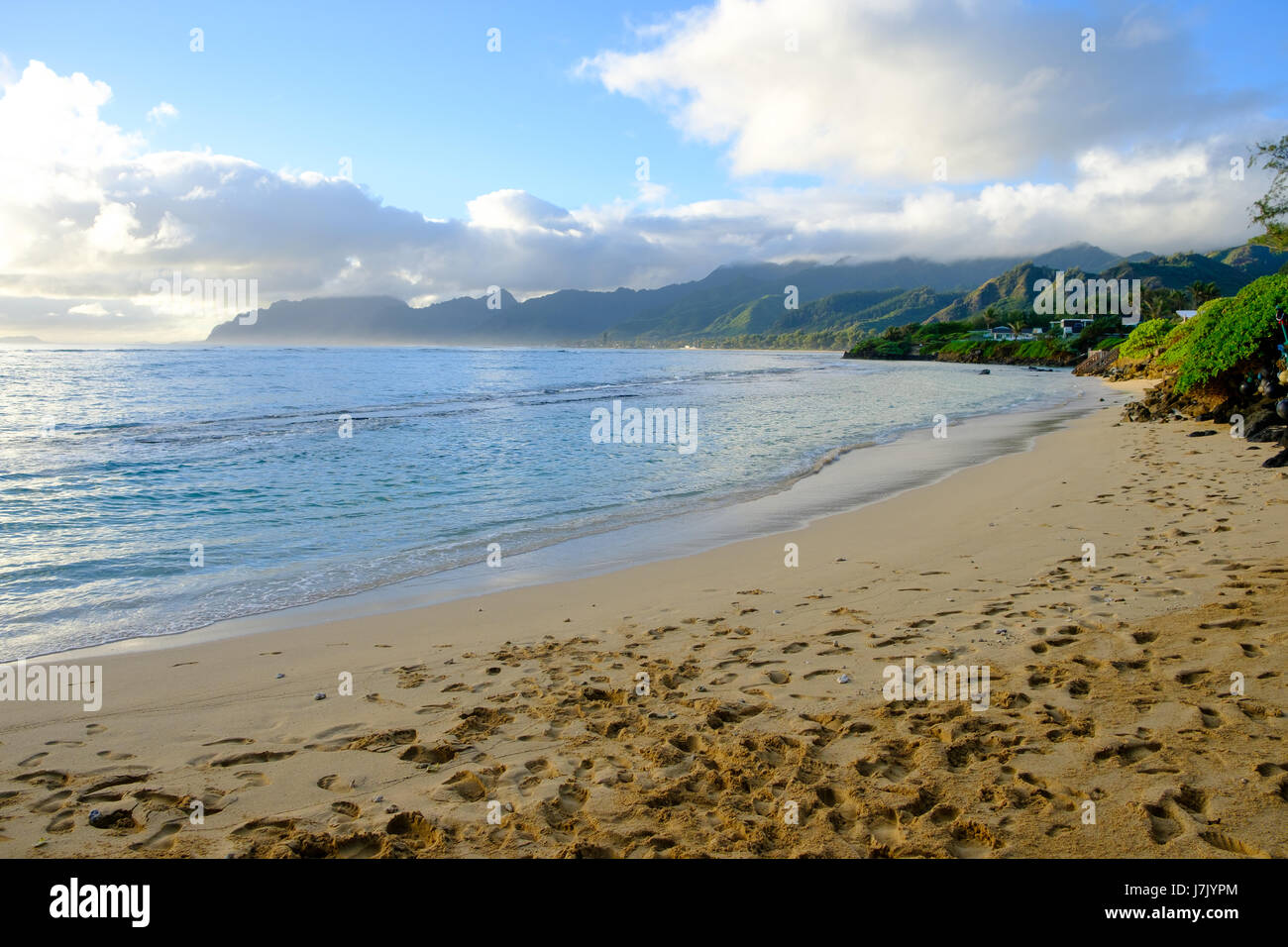 Tropical Paradise Beach Oahu Hawaii Stock Photo - Alamy