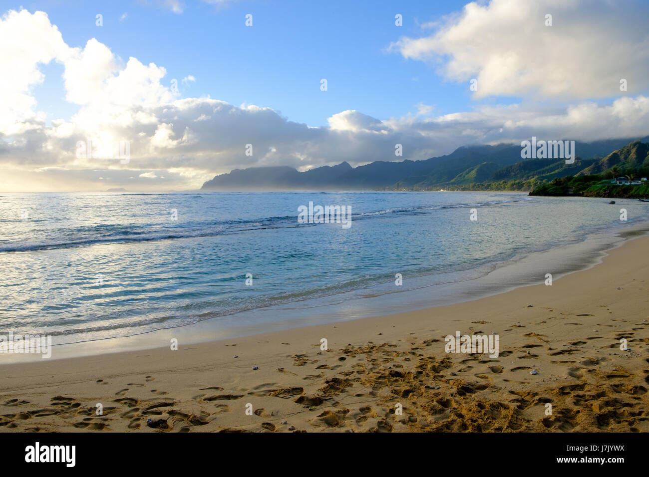 Tropical Paradise Beach Oahu Hawaii Stock Photo - Alamy